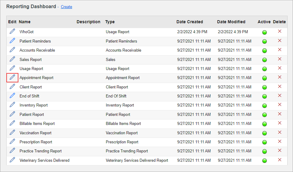 How do I configure and run the Appointment report?