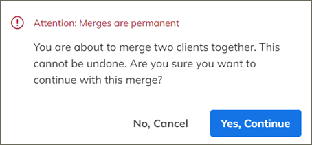How do I merge client records?