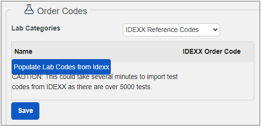 How do I perform a one-time bulk import of all IDEXX VetConnect lab items?