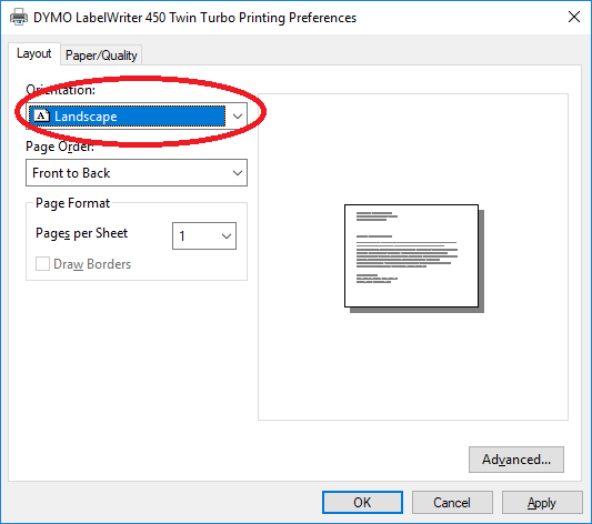 How do LabelWriter printers need to be configured in Windows for PDF ...