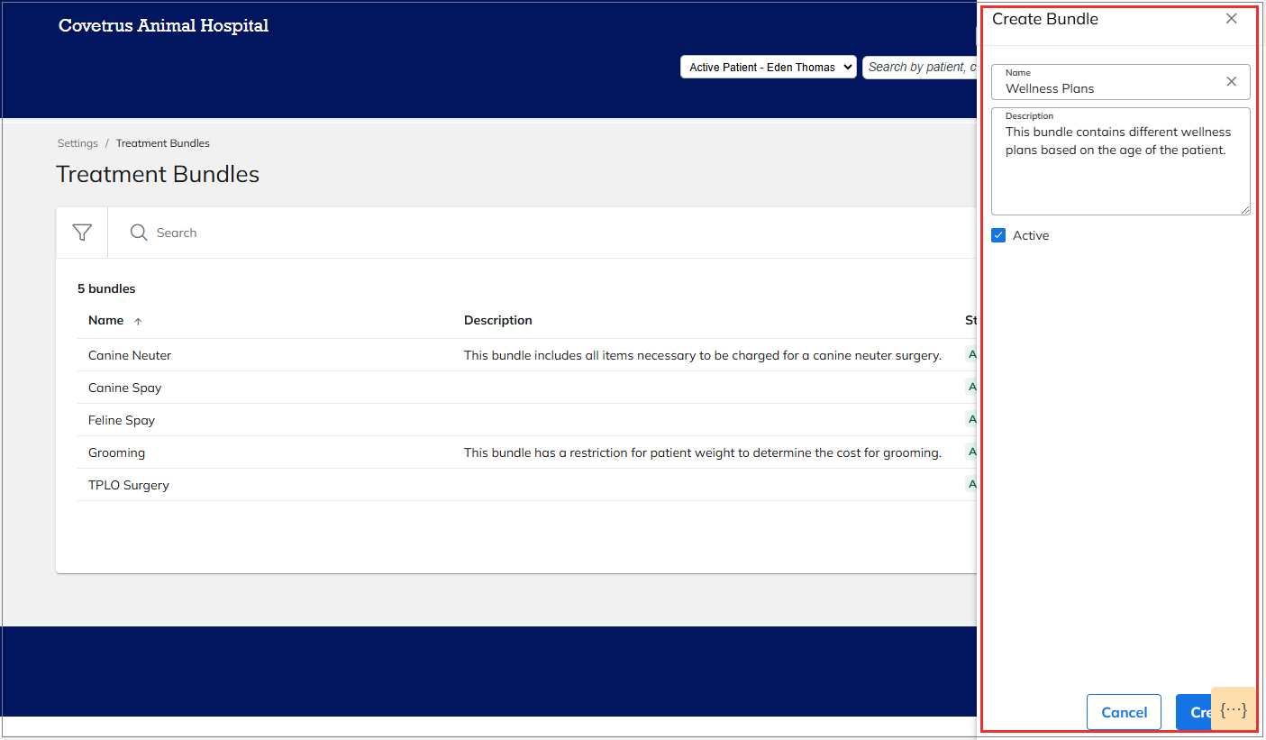 Treatment Bundles - Overview and Configuration