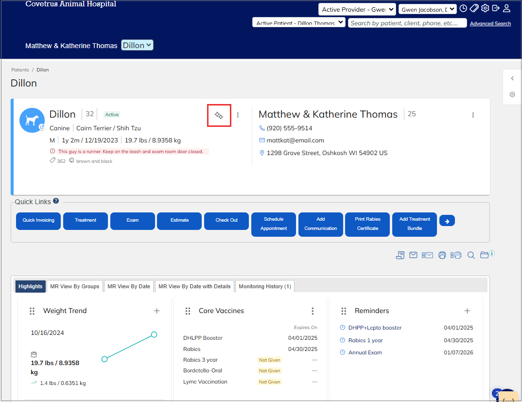 Covetrus AI Pre-Visit Summary