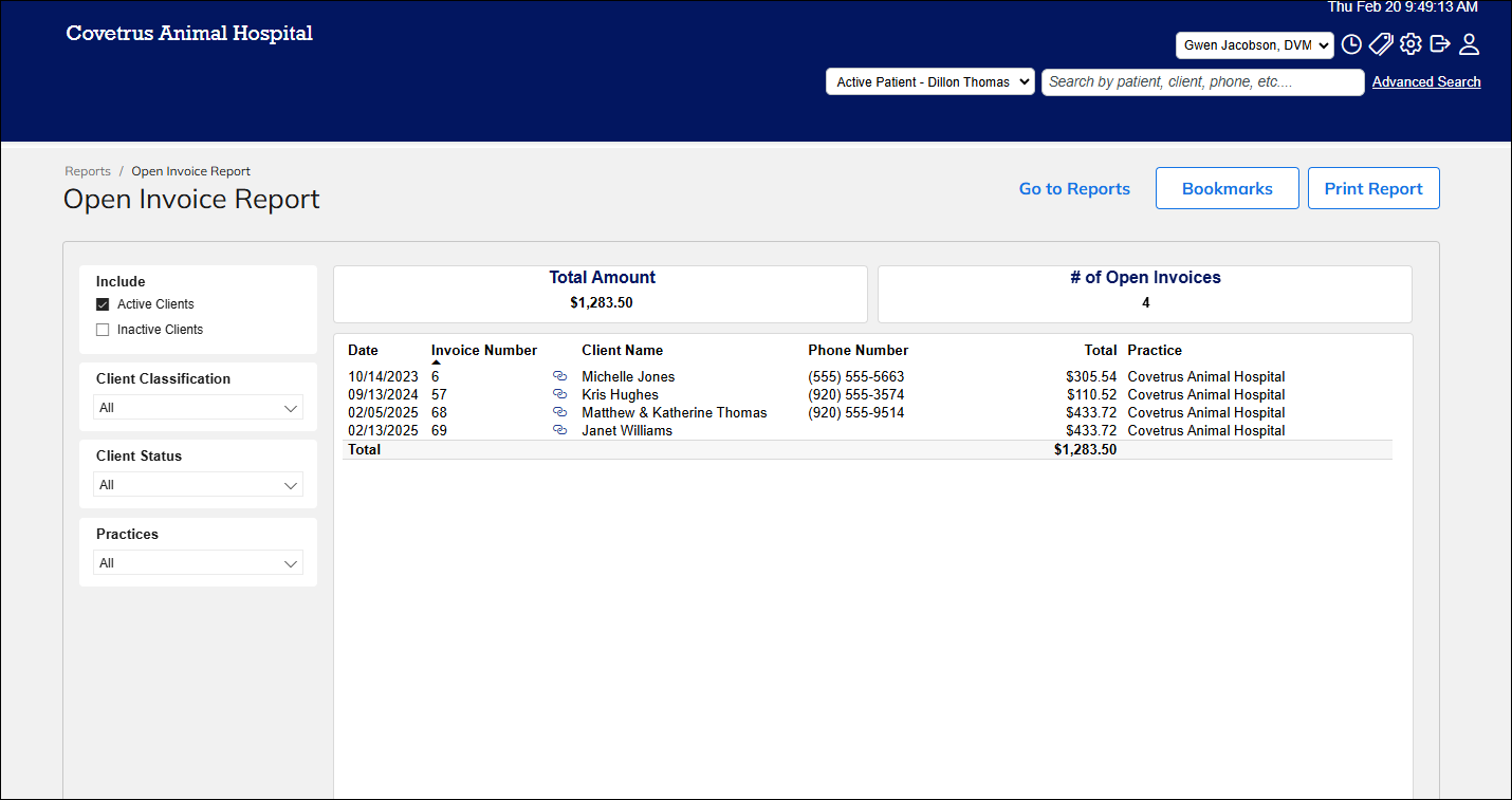 Coming Soon! Open Invoice Report