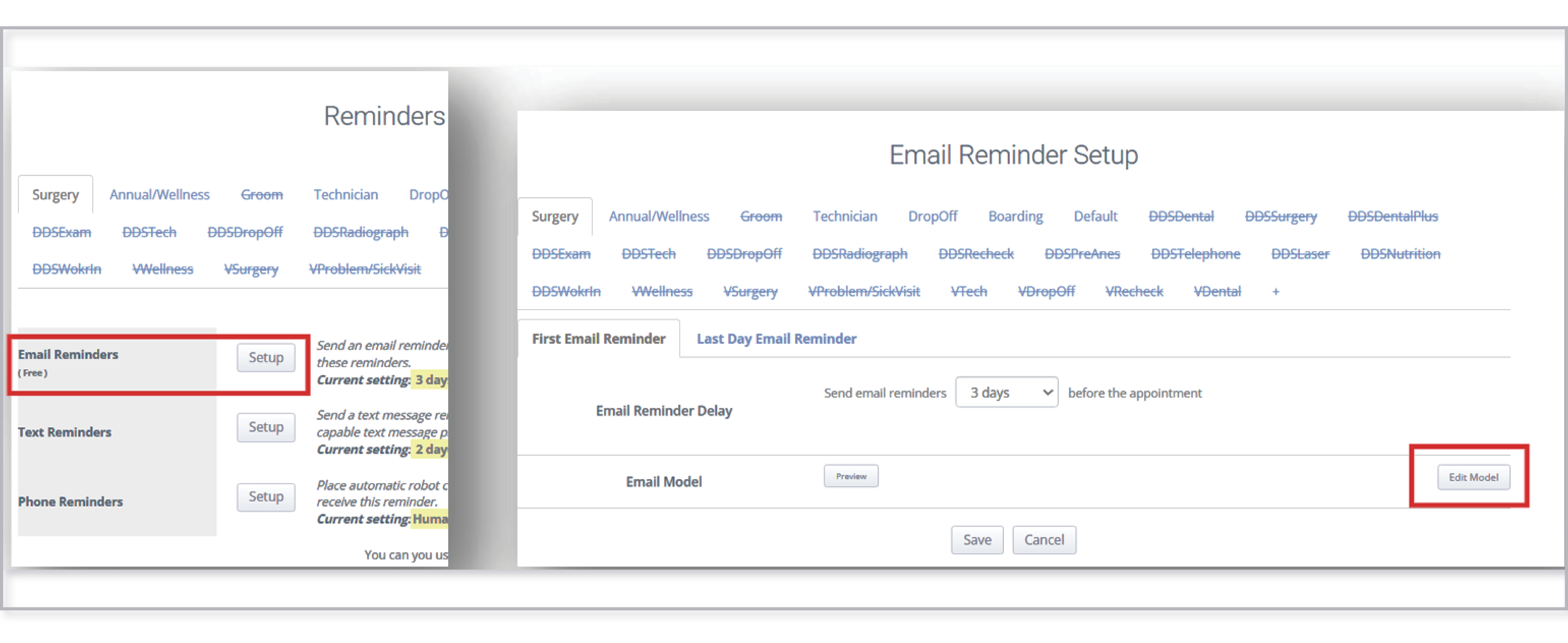 Covetrus® Comms: How to Set Up Email Reminders (Models)